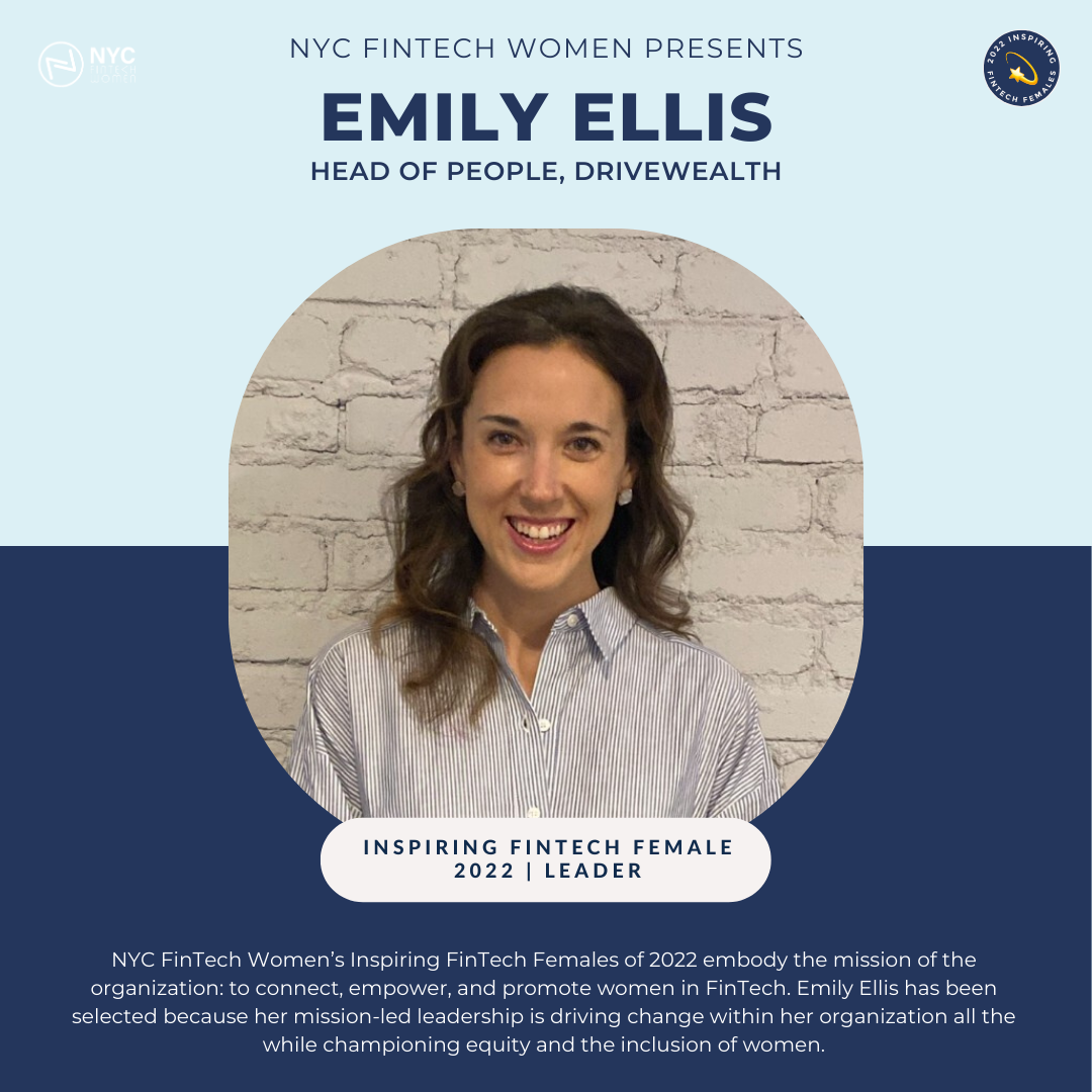DriveWealth’s Head of People Emily Ellis Honored as a 2022 Inspiring ...